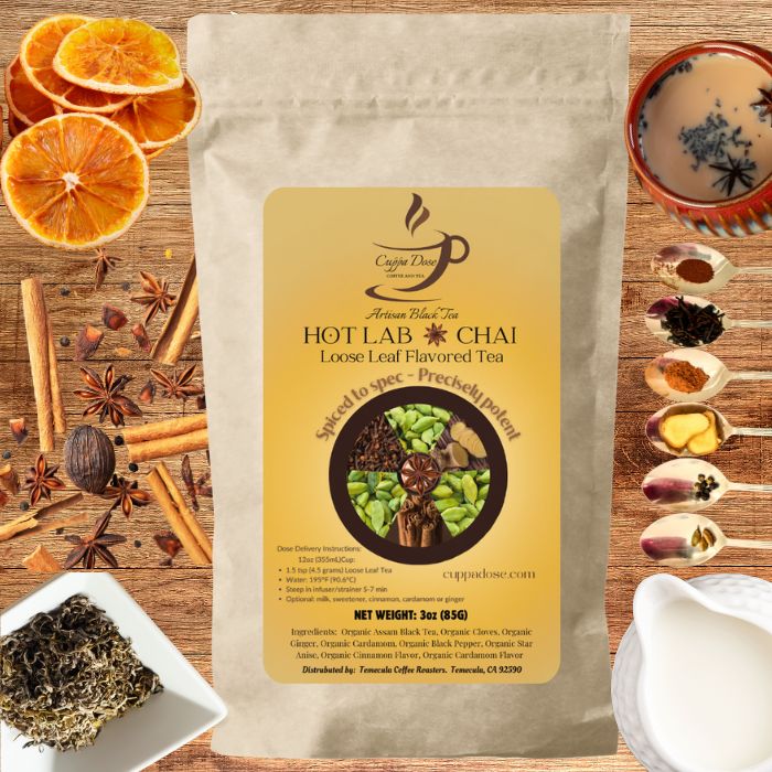 HOT LAB CHAI - LOOSE LEAF FLAVORED TEA – CUPPA DOSE